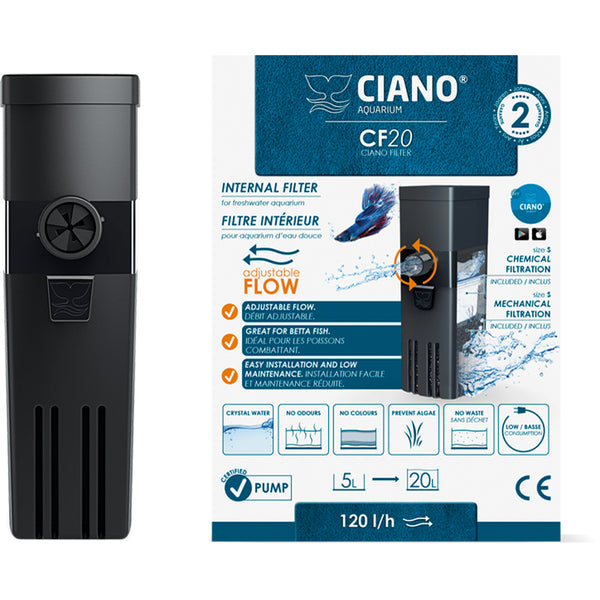 Ciano CF20 Aquarium Internal Filter 5-20 L | CDL Aquatics – CDLAquatics ...